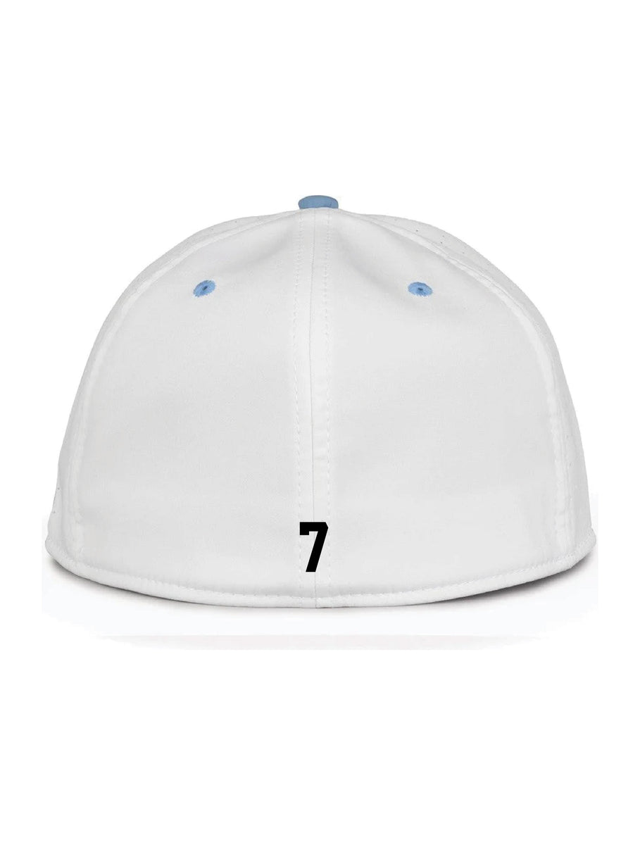 VENOM FITTED WHITE-BLUE HAT – BFIT540