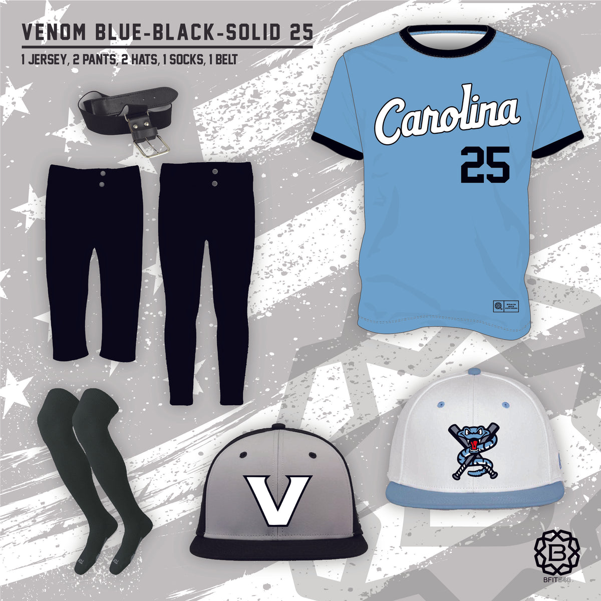 VENOM BLUE-BLACK SOLID PACKAGE – BFIT540